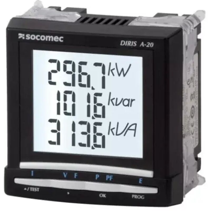 SOCOMEC 48250402 Compteur d'énergie Socomec DIRIS A20, mono/triphasé