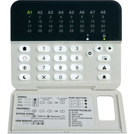 Teletek Eclipse LED32 Clavier avec indication par LED des zones à problème