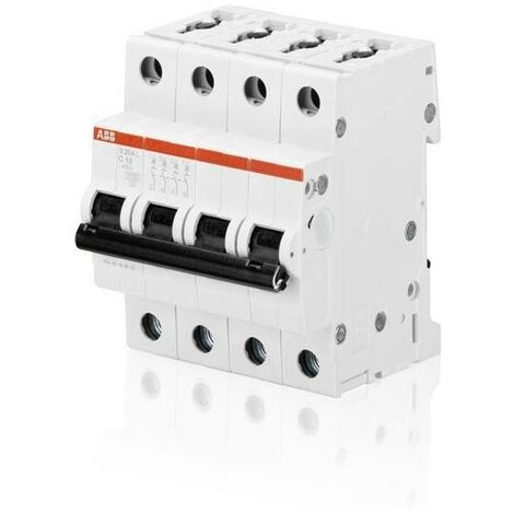 Abb 350436 Disjoncteur Tétrapolaire 4Pôles 10A Courbe C 6kA - S204L