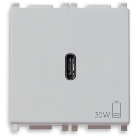 VIMAR - 14298.SL Alimentatore USB C 30W PD Silver