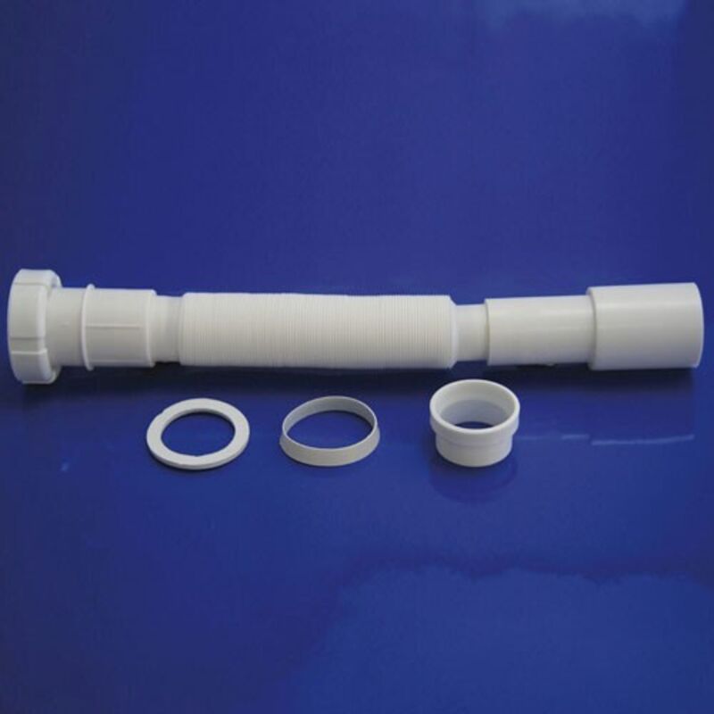 TECNOAGUA SIFON PVC MANGUITO EXTENSIBLE TUERCA LOCA 40 mm.1 1/4 ...