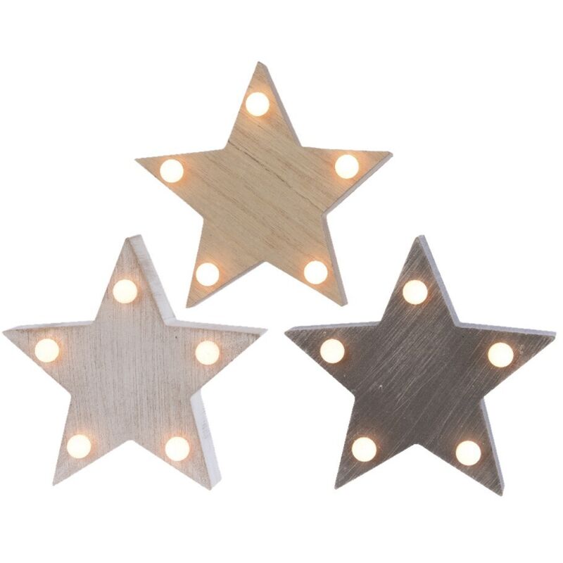 ESTRELLA ARBOL NAVIDAD LED COLORES SURTIDOS 5 LED