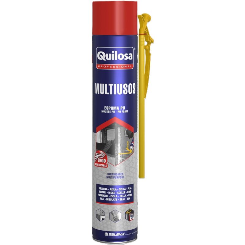 Espuma poliuretano multiusos canula 750 ml quilosa