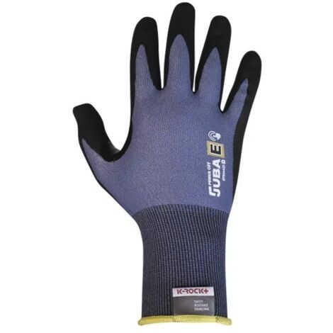 JUBA GUANTES HI4421 FIBRA TEXTIL NYLON SPANDEX NITRILO FOAM AZUL 10XL ...