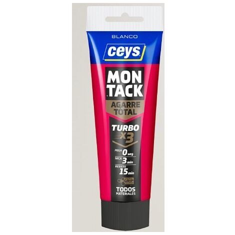 Adhesivo pro de montaje montack turbo tubo transparente 125 ml
