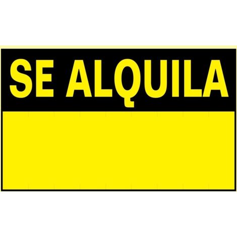 CARTEL PVC 70 45 SE ALQUILA