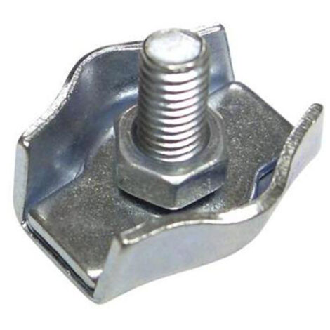 Sujetacable plano simple fabricado en metal galvanizado 3mm