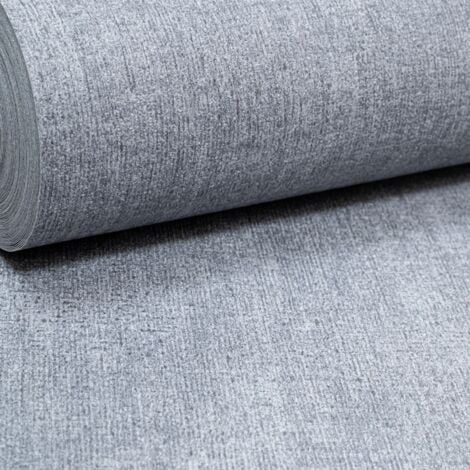 Plain Grey Wallpaper Textured Quality Vinyl Slightly Imperfect Paste ...