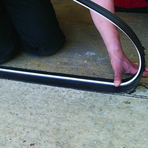Garage Door Rubber Seal Threshold Gaps Kit Draught Excluder Floor ...