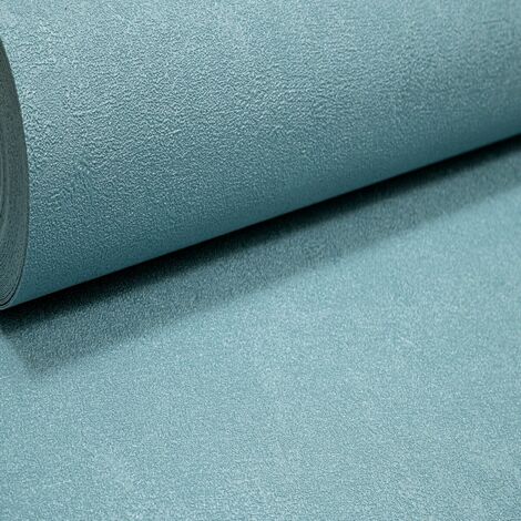 Grandeco Plain Distressed Metallic Sheen Blue Textured Wallpaper