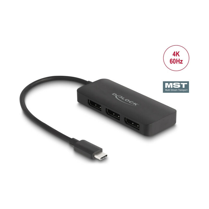 DeLOCK Delock USB Type-C Splitter (DP Alt Mode) zu 3 x DisplayPort MST ... DeLOCK Delock USB Type-C Splitter (DP Alt Mode) zu 3 x DisplayPort MST ...