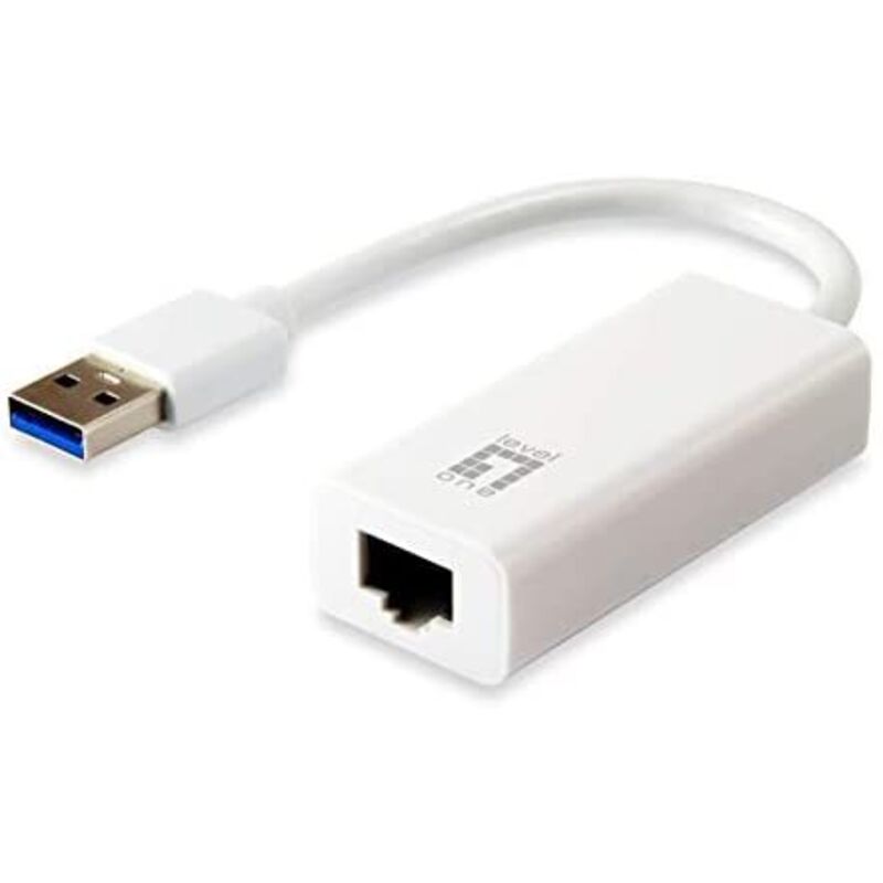 LevelOne USB0401 - Adapter USB 3.0 Typ-A1x LAN RJ45 kompakt schwarz ...