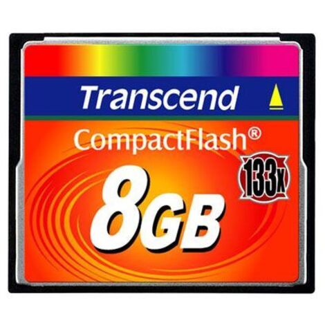 Transcend Compact Flash Card 008GB (TS8GCF133)