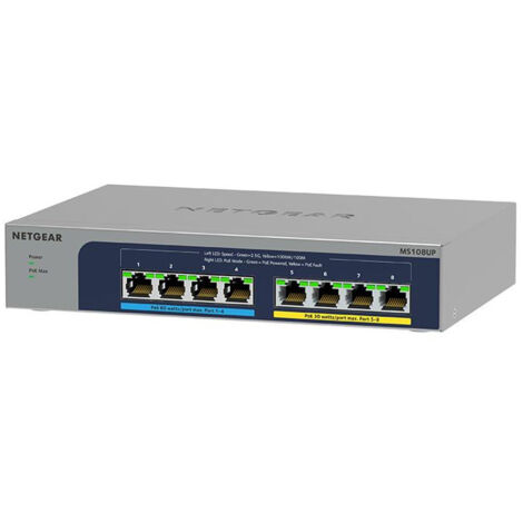 NETGEAR Netgear Plus MS108UP 8 Port unmanaged Switch (MS108UP-100EUS)