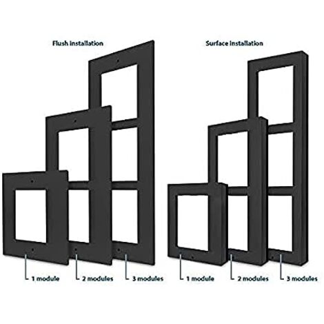 2N IP Verso 3 Module Aufputzrahmen (9155023B)