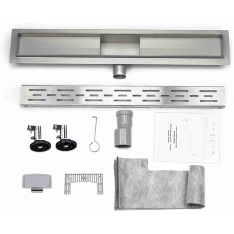 AICA Caniveau de Douche Italienne Acier Inoxydable Siphon de Sol Douche ...