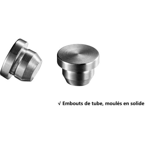 Garde-corps 80cm - En inox 304 - 1 main courante et 5 traverses ...