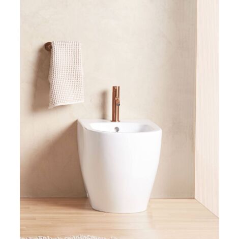 Bidet sur pied en céramique Blanc brillant - Arc