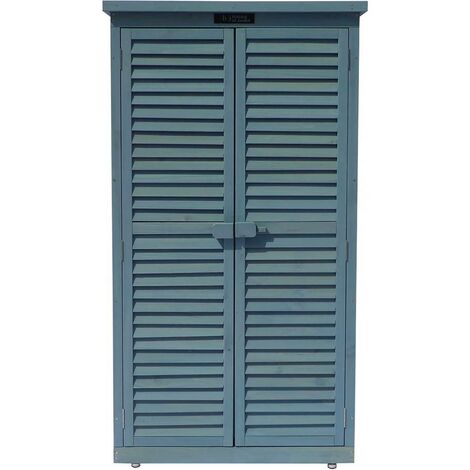 Gartenschrank Space - 87 x 46.5 x 160 cm - Hellblau