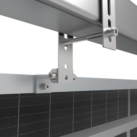 NuaSol Balcony Power Plant Bracket Railing Fastening 2 Solar Modules ...