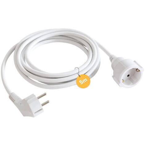 AREBOS Extension Cable Power Cable Extension Power Cable Euro Coupling 5 m