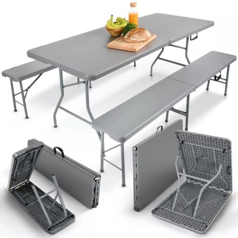 AREBOS beer tent set 3-piece set table + 2 x bench marquee set for ...