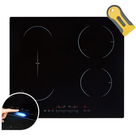 AREBOS induction hob 7200 W 4 hobs with 2 flex zones 59 cm self ...
