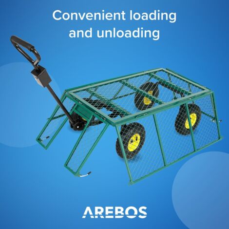 AREBOS Transport Trolley Garden Trolley Tool Trolley Hand Trolley 550 kg