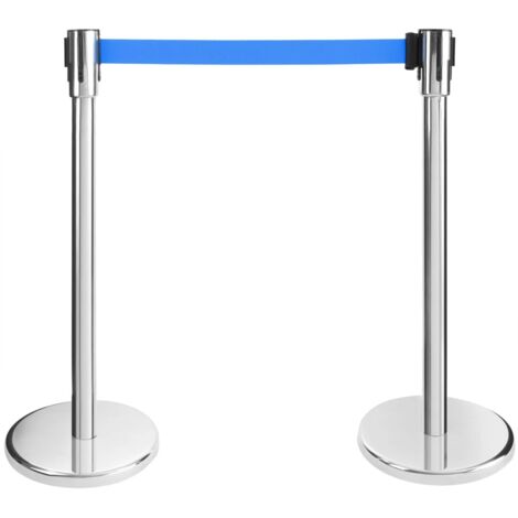 AREBOS 2x Queue Way Crowd Control Barriers Retractable Barrier Crowd ...