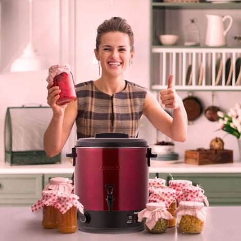 AREBOS Automatic Preserving Cooker 2500 W Preserving Pot 28 L with ...