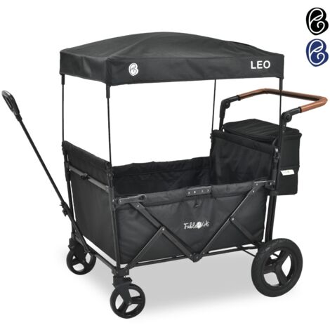 FableKids Folding Cart LEO X4Plus with Roof Foldable Transport Cart ...