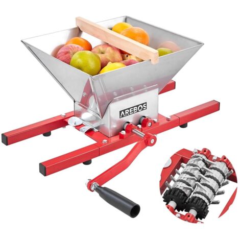 AREBOS Fruit Mill 7L Berry Mill Fruit Press Fruit Chopper with Hand ...