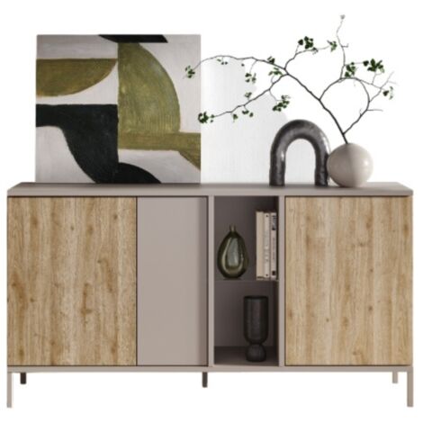 Kleines Sideboard 3 Türen und 1 Fach B160 cm - GENT