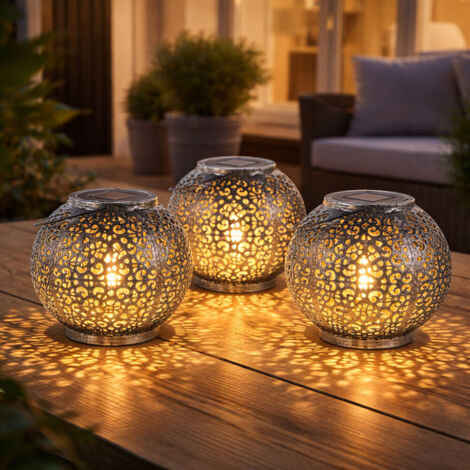 Lampada solare a sospensione decorazione giardino LED giardino rotonda ...