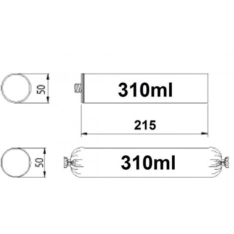 COX PowerFlow Combi S 12:1 310ml Dichtstoff Klebstoff Beutel ...