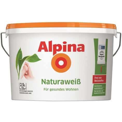 Alpina Naturaweiß 2,5 Ltr. Wand- und Deckenfarbe