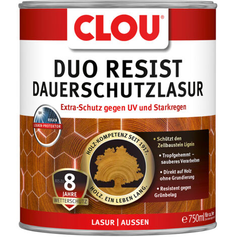 Clou Duo Resist Dauerschutzlasur 750 ml Eiche Hell