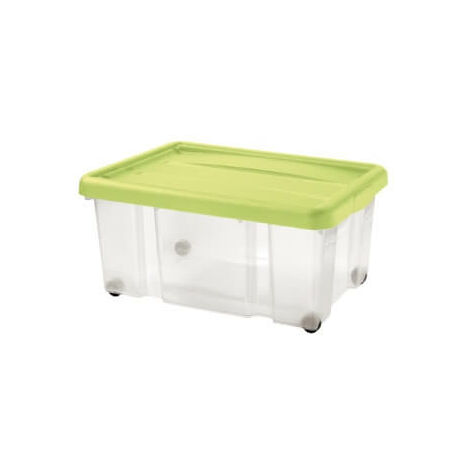 CONTENITORE CON COPERCHIO E RUOTE CM 60X40X40