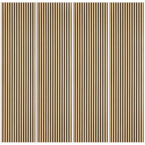 4 x pannello fonoassorbente per interni legno rovere 240x60cm Kover-O