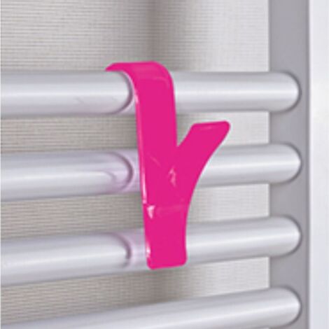Lot de 2 crochets pour sèche serviettes Rose MSV
