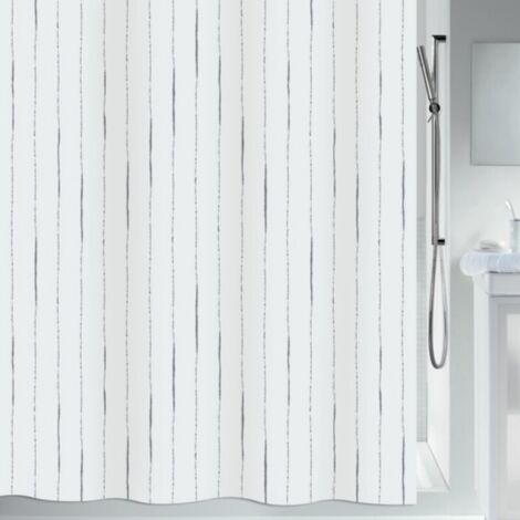 Spirella Rideau de douche Polyester ALINA 180x180cm Gris