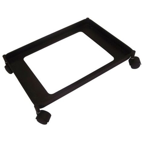 Support à roulette pour seau bi-bac PP Noir MSV