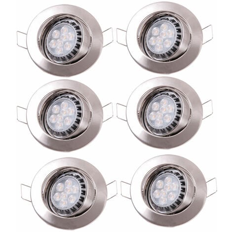 Focos empotrables, redondos, juego de iluminación empotrable, plafones, lámparas empotrables ...