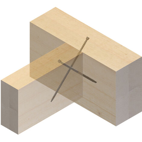 GoFix X+ befestigt stumpfe Holzverbindungen 8,0 x 155 mm 75