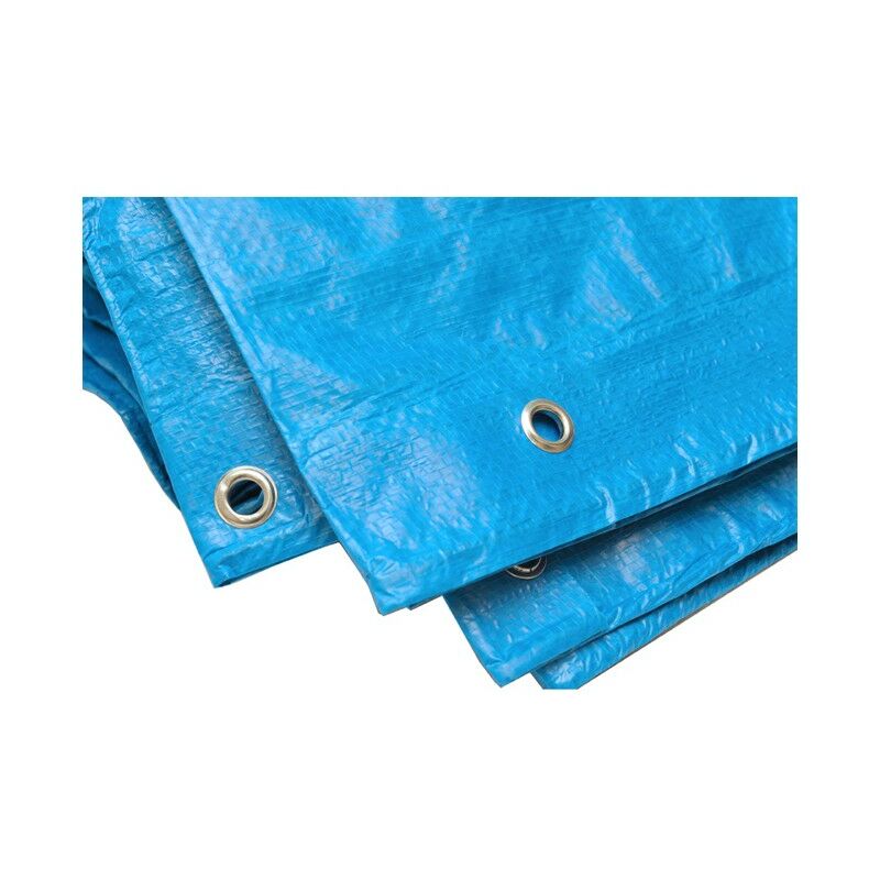 Blaue verstärkte Markise 4,8 x 7,9 Meter 120 gr/m2 mit Ösen