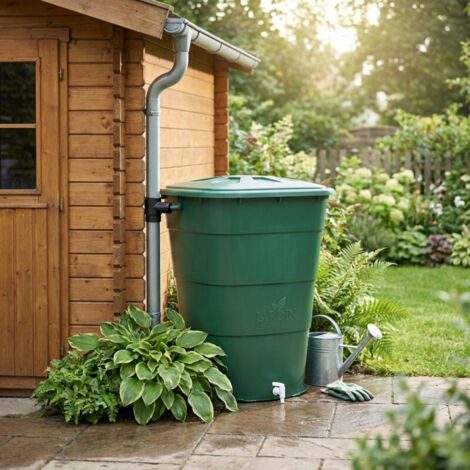Wassertank aus Polypropylen 200 L. Regenwasserspeicher 70x70x80 cm mit ...