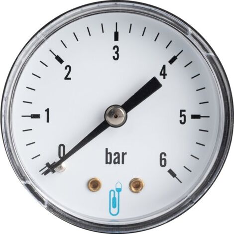 Manomètre axial Pression 0 à 6 bar