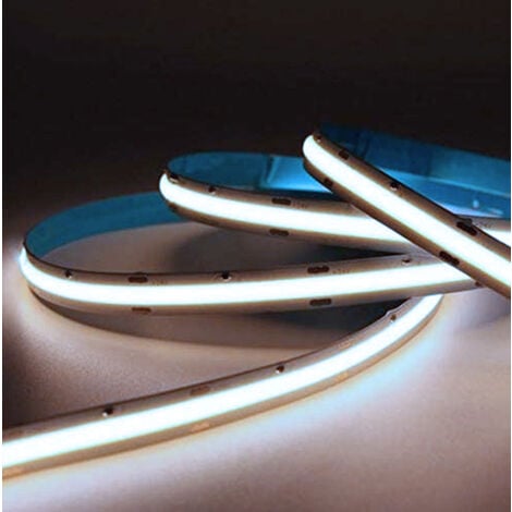 STRISCIA LED COB DA 5 METRI 24V 13W A METRO STRIP ALTA LUMINOSITA LUCE ...