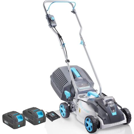 swift 40V 32cm Cordless Lawnmower, Brushless Battery Lawn Mower with 2 ...