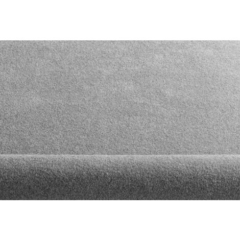 Teppich Teppichboden DISCRETION silbern grey 100x300 cm